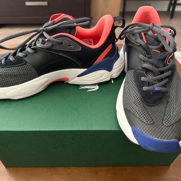 Lacoste | Shoes | Lacoste Aceshot Sneakers Sz Black | Poshmark